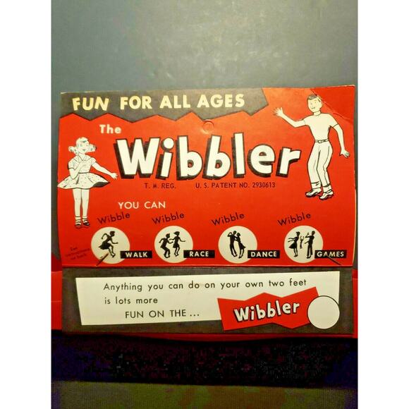 The Wibbler Co | Toys | Vintage 95s Red Wibbler Toy St Louis New Old ...